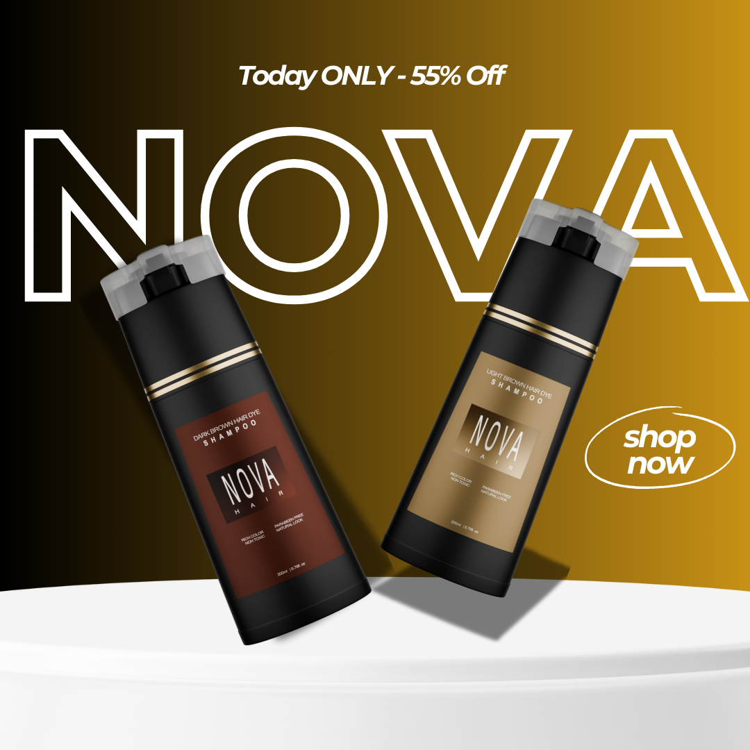 Nova Hair® | Instant Dye Shampoo for Effortless Hair Coloring ...